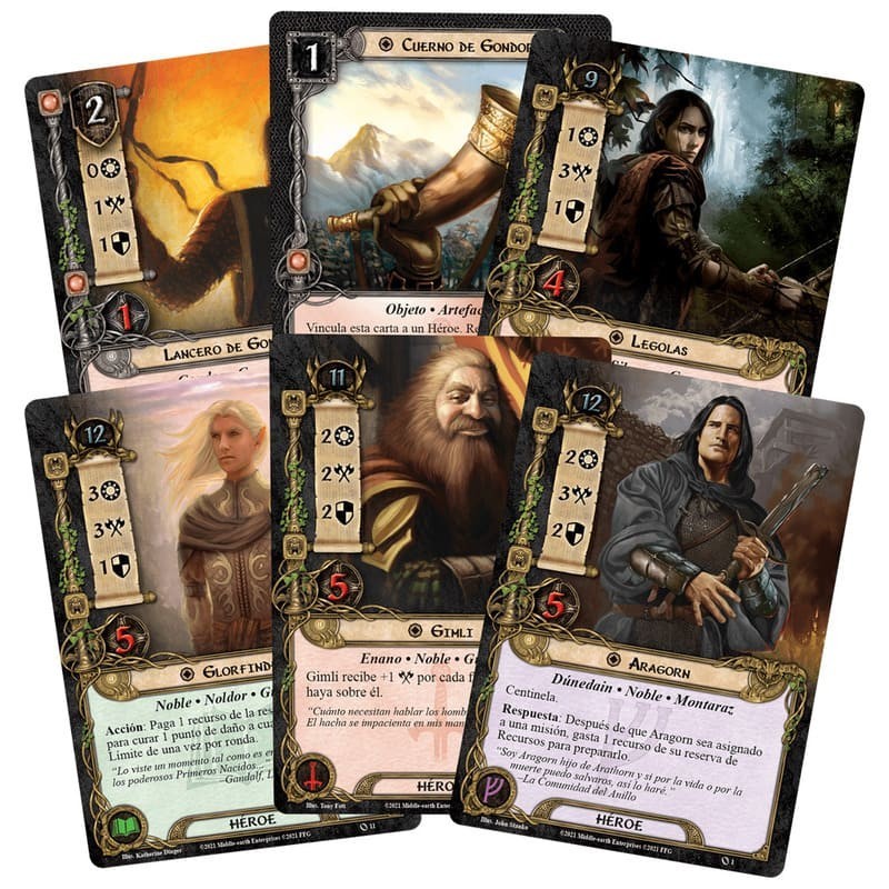 FANTASY FLIGHT GAMES El Señor de los Anillos: El juego de cartas, Juegos y TCG - Juegos de mesa ...