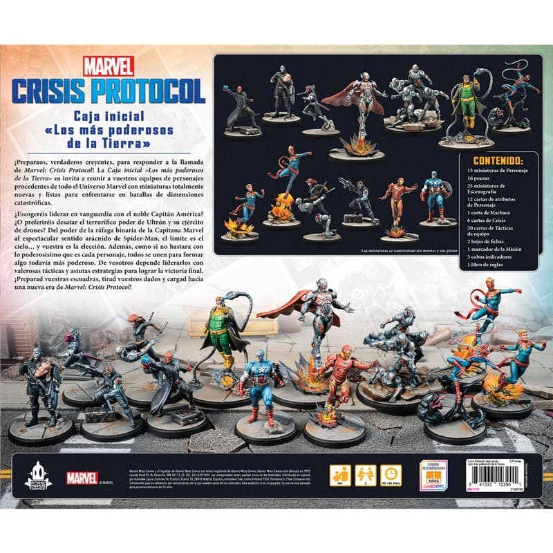 ATOMIC MASS GAMES MCP: Marvel Crisis Protocol Caja inicial, Wargames y ...