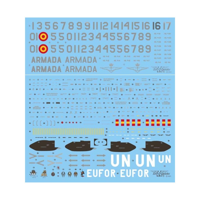 SERIES ESPAÑOLAS SE3148 Décalcomanies : SH-3D/H Sea King, Maquette ...