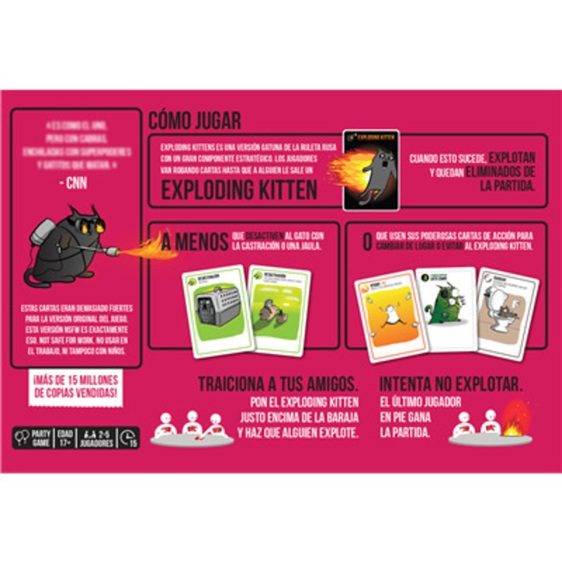 EXPLODING KITTENS Exploding Kittens. Édition NSFW, Jeux et TCG - Jeux ...