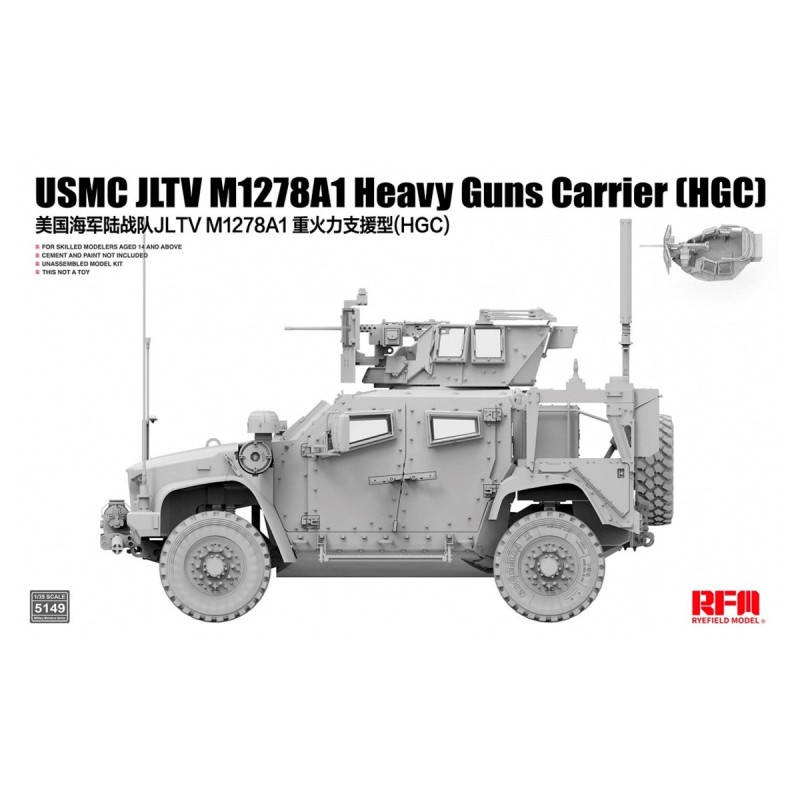 RYE FIELD MODEL 5149 USMC JLTV M1278A1, Maquetas - Militar - Escala 1: ...