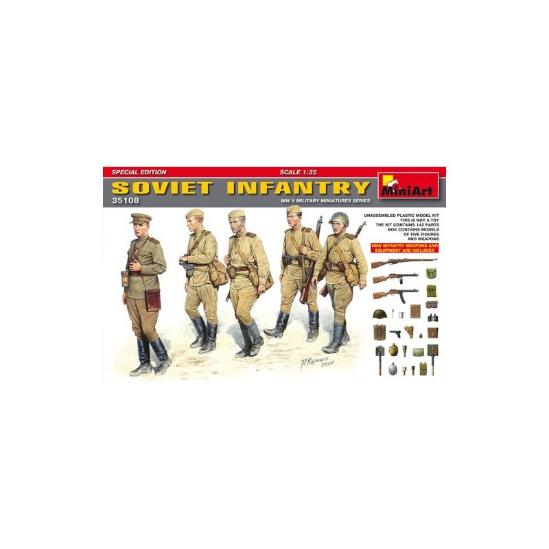 MINIART 35108 Soviet infantry, Models - Military - Scale 1:35 ...