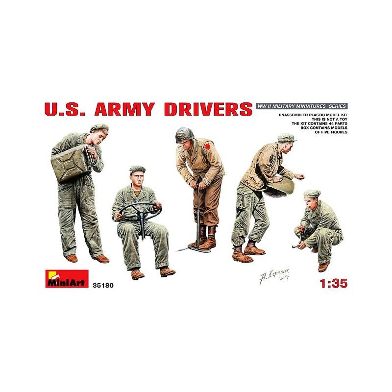 MINIART 35180 US army drivers, Models - Military - Scale 1:35 ...