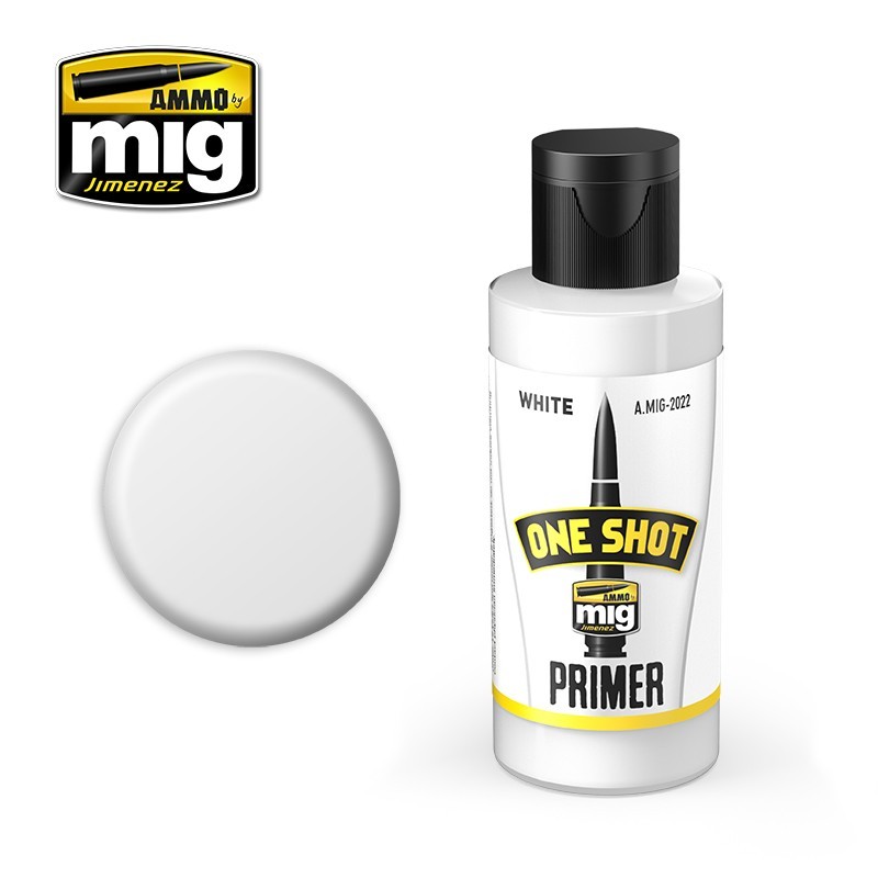 AMMO MIG JIMENEZ 2022 One shot primer - White, Tools ans materials ...