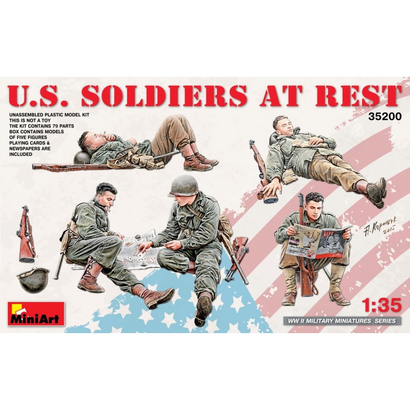 MINIART 35200 US soldiers at rest, Models - Military - Scale 1:35 ...