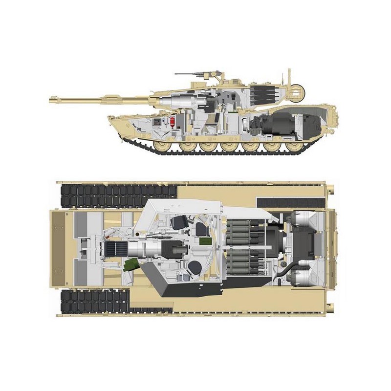 RYE FIELD MODEL 5007 M1A1/A2 Abrams, with interior, Models - Military ...