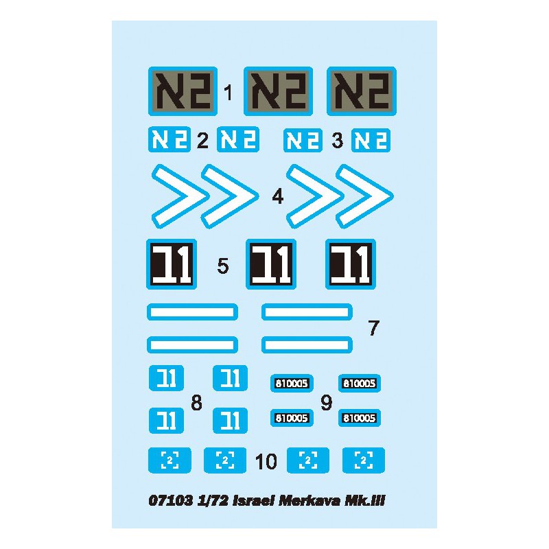 TRUMPETER 07103 Israel Merkava Mk.III, Models - Military - Scale 1:72 ...