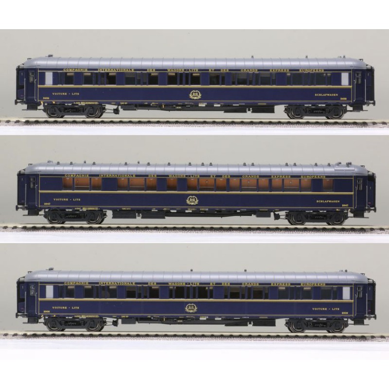 LS MODELS 49135 CIWL sleeper coaches set, type S, Railway Modelling ...