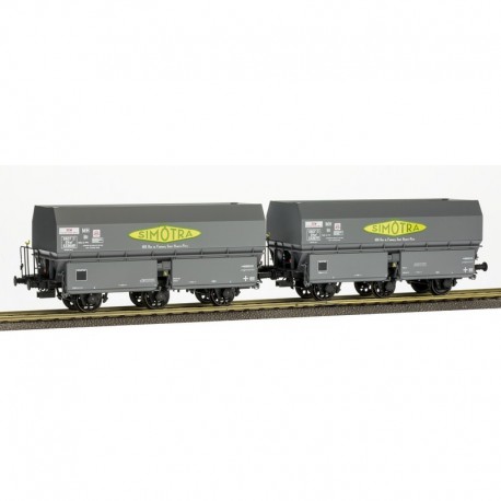 Set of coal hopper wagons "SIMOTRA", SNCF.