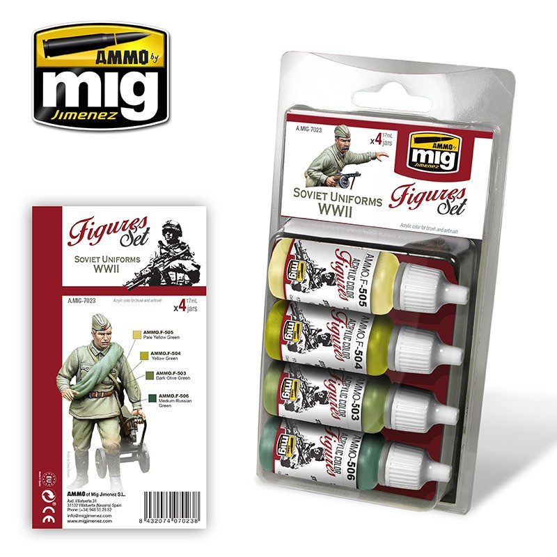 AMMO MIG JIMENEZ 7023 Soviet uniforms WWII, Tools ans materials - Paint ...
