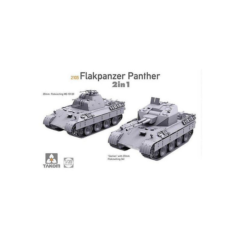 TAKOM 2105 Flakpanzer Panther "Coelian", Maquetas - Militar - Escala 1: ...