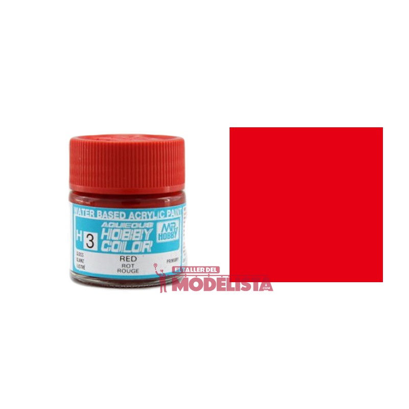 MR HOBBY H003 Rojo 10 ml. Gunze Sangyo, Pinturas y materiales ...
