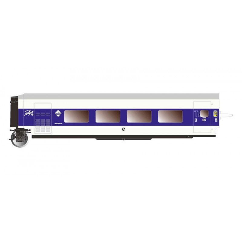 ELECTROTREN 3347 2nd class car Talgo Pendular LR, RENFE, Railway ...