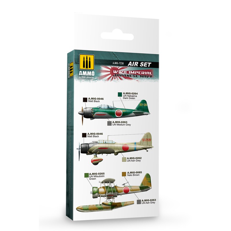 AMMO MIG JIMENEZ 7230 WWII Imperial Japanese Navy Paint colors, Tools ...