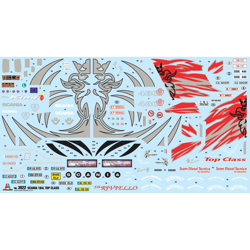 Scania R730 Streamline. ITALERI 3922