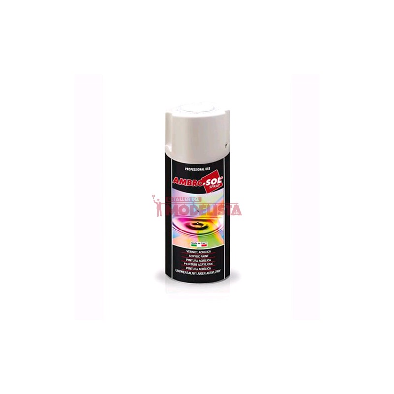 Satin white. Spray, 400ml. RAL 9010.