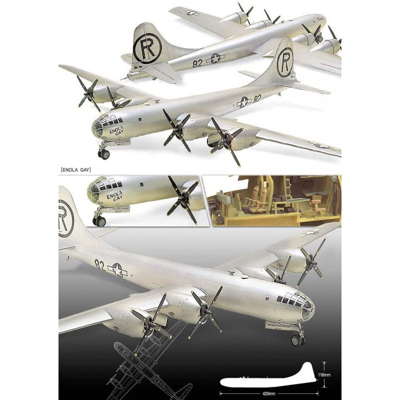 ACADEMY 12528 USAAF B-29A "Enola Gay - Bockscar", Maquetas - Militar ...