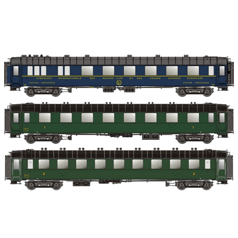 LS MODELS MW40905 Coach set OCEM and CIWL, SNCF, Railway Modelling ...