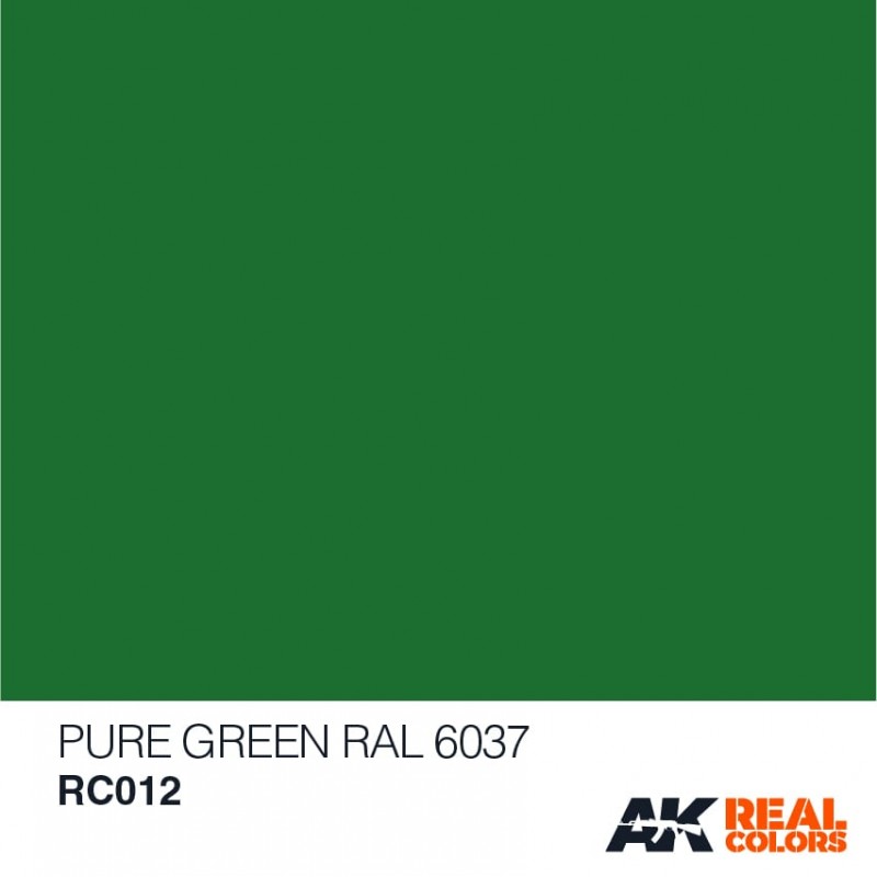 Verde puro (RAL 6037), 10ml. Real Colors. AK INTERACTIVE RC012