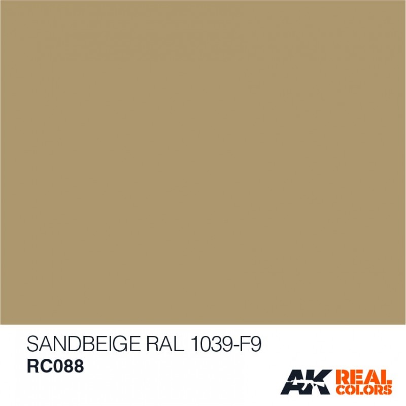 Sandbeige (RAL 1039-F9), 10ml. Real Colors. AK INTERACTIVE RC088