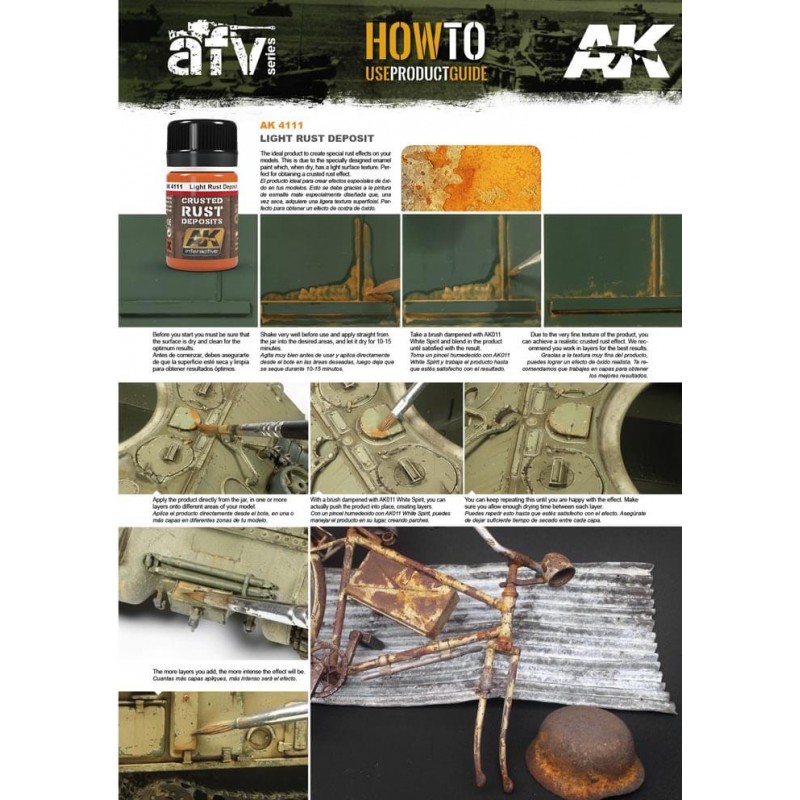 Efecto suciedad: Óxido claro. AK INTERACTIVE AK4111