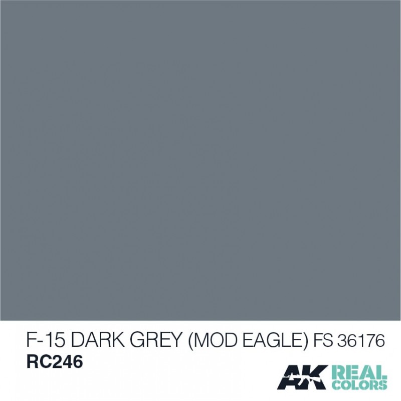 AK INTERACTIVE RC246 F-15 Gris oscuro (FS 36176), 10ml. Real Colors ...