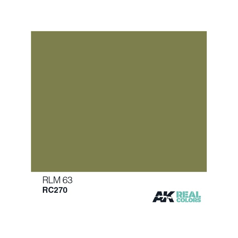 RLM 63, 10ml. Real Colors. AK INTERACTIVE RC270