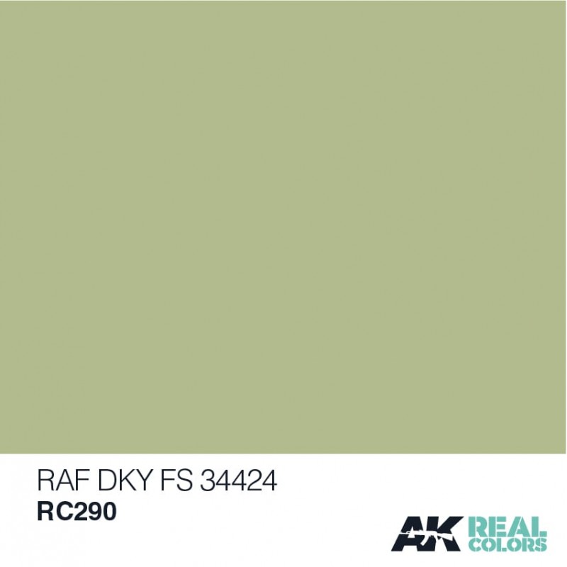 AK INTERACTIVE RC290 RAF Cielo (FS 34424), 10ml. Real Colors, Pinturas ...