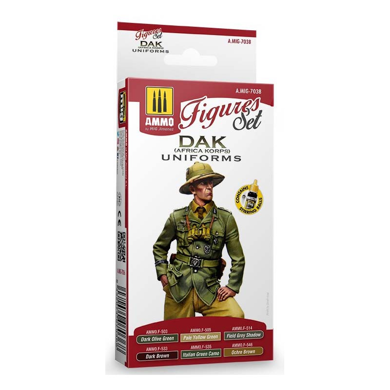 AMMO MIG JIMENEZ 7038 DAK uniforms (Áfrika Korps) figures set, Tools ...