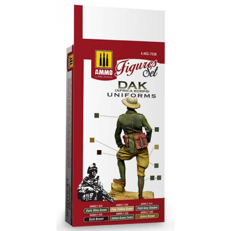 DAK uniforms (Áfrika Korps) figures set.