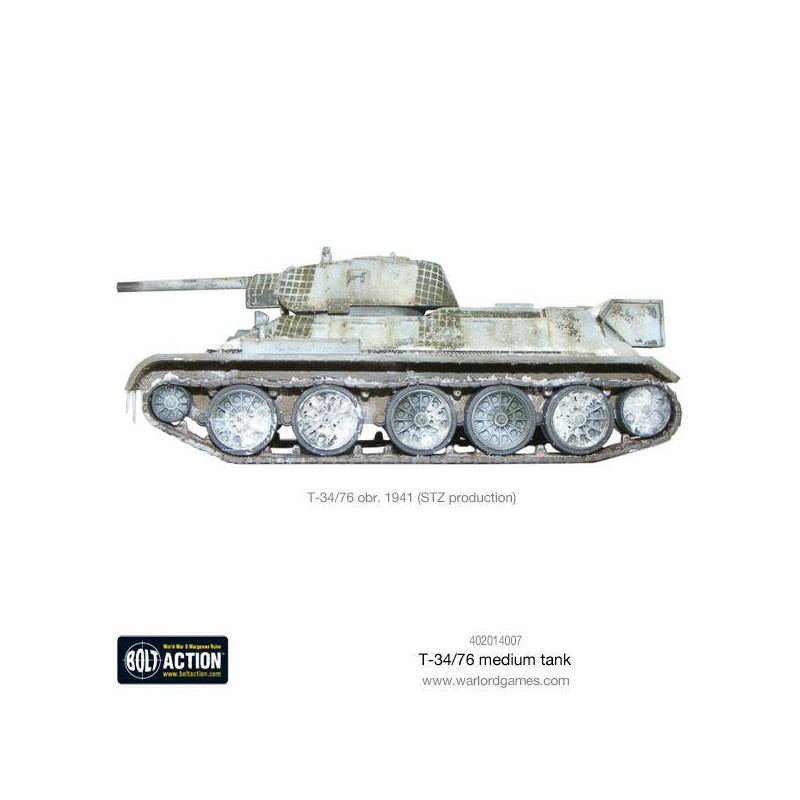 T34/76 Medium Tank. Bolt Action. WARLORD GAMES 402014007