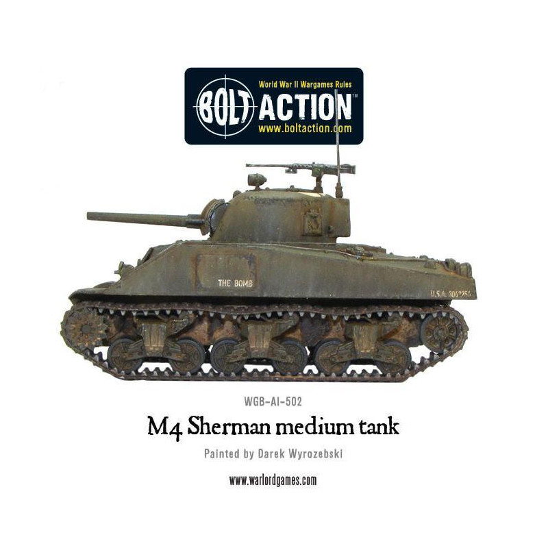 WARLORD GAMES 402013006 Tanque mediano M4 Sherman. Bolt Action ...