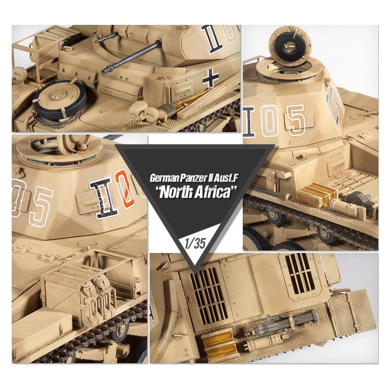 ACADEMY 13535 German Panzer II Ausf. F, Models - Military - Scale 1:35 ...