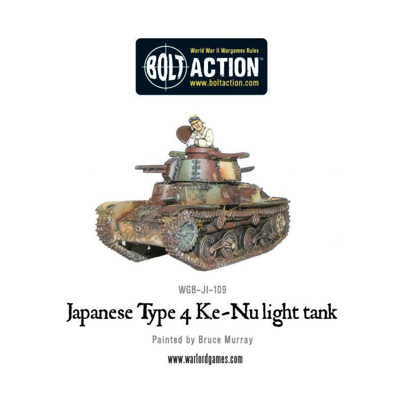 Japanese Type 4 Ke-Nu light tank. Bolt Action.