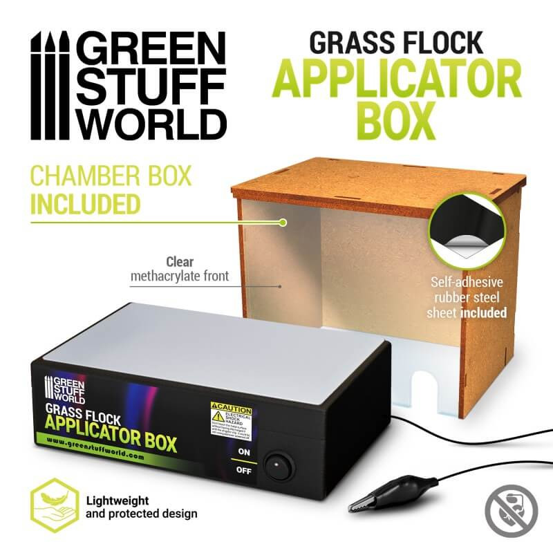 Grass Flock Applicator Box. - El Taller del Modelista