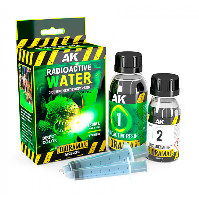 Eau radioactive - Résine époxy (180 ml).