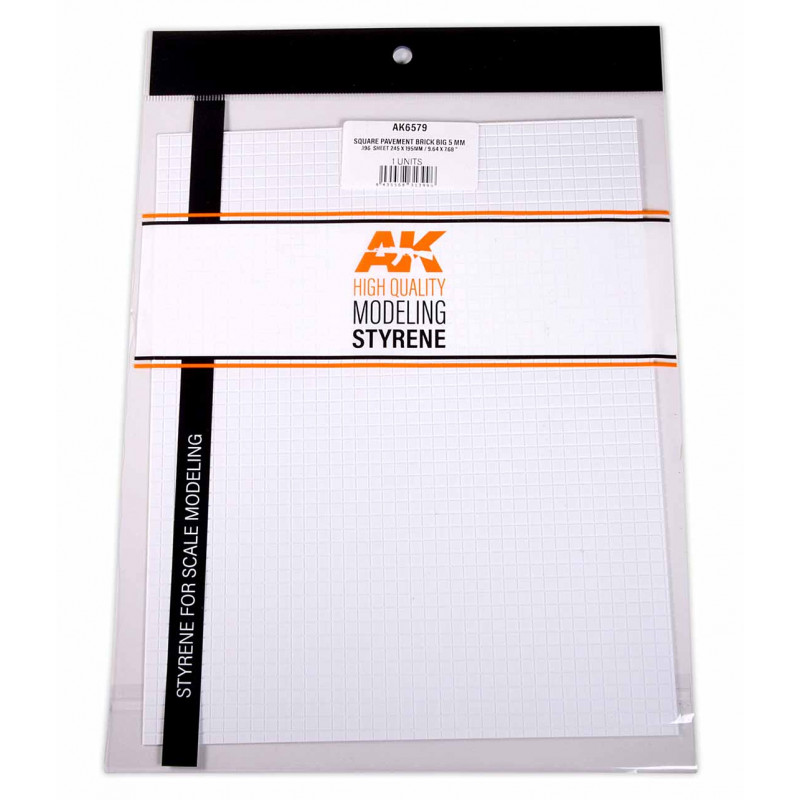 AK INTERACTIVE AK6579 Textured Styrene sheet, Tools ans materials ...