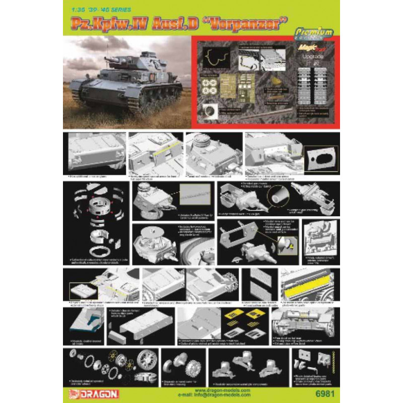 Pz.Kpfw.IV Ausf.D "Vorpanzer". Premium edition. DRAGON 6981