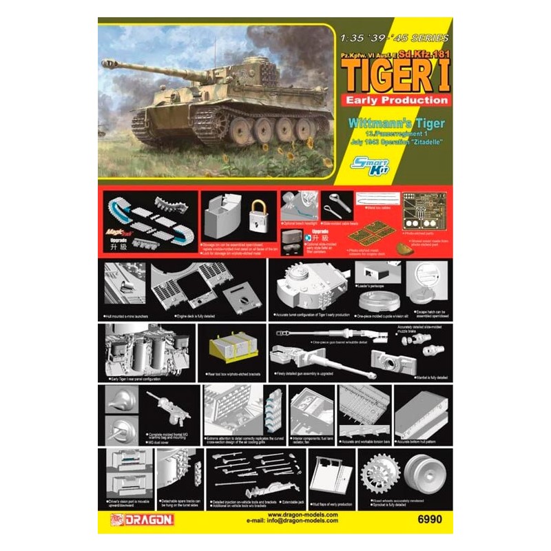 Pz.Kpfw.VI Ausf.E Sd.Kfz 181 Tiger I. DRAGON 6990
