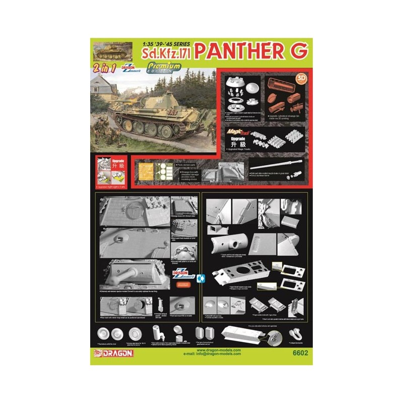 DRAGON 6602 Sd.Kfz.171 Panther G, Models - Military - Scale 1:35 ...