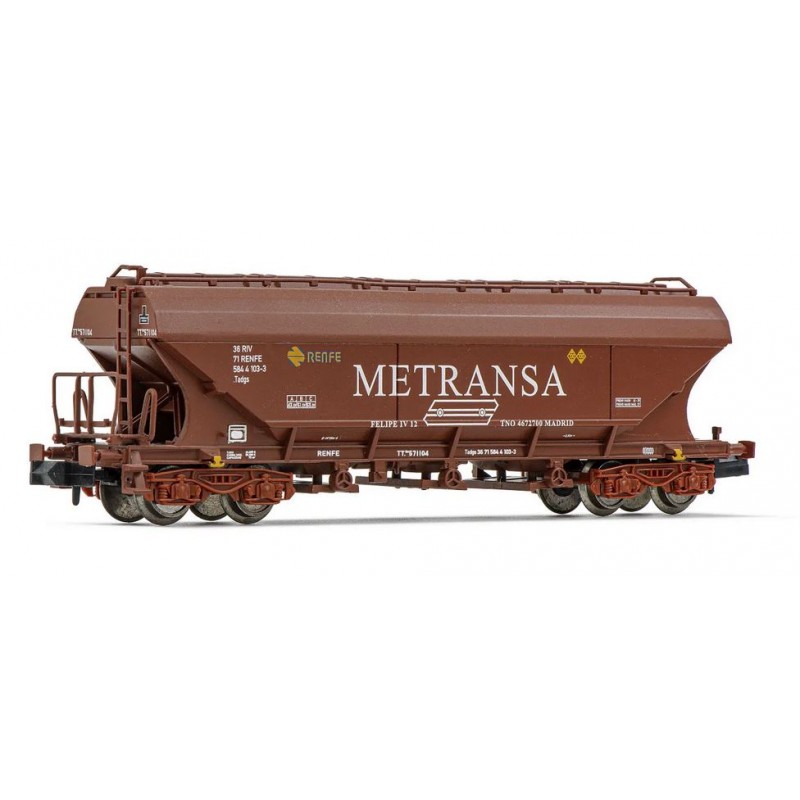 ARNOLD HN6623 Vagón tolva silo TT5 “METRANSA”, Modelismo Ferroviario ...