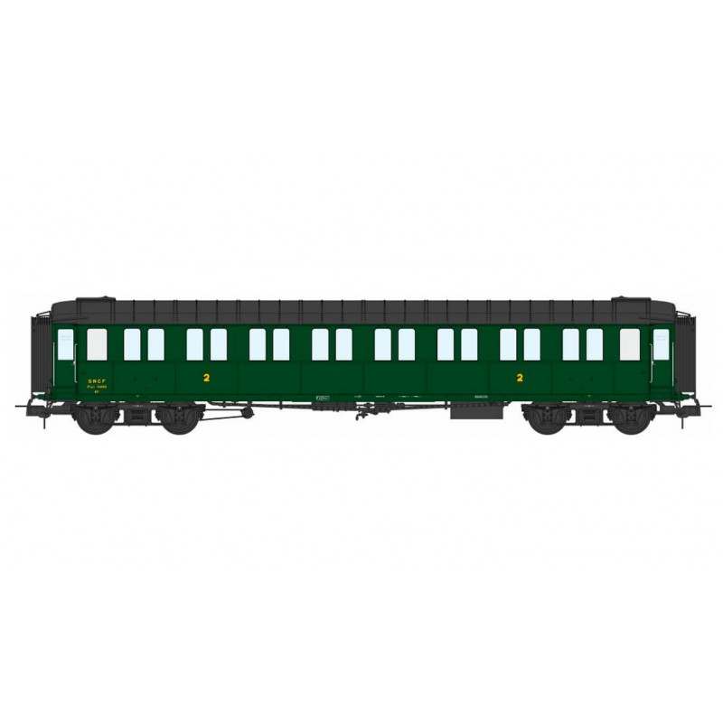 REE MODELES VB 455 Ex PLM Carro Met lico 2 Classe B8 SNCF Modelismo