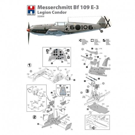 Messerschmitt Bf 109 E-3, Légion Condor. HOBBY 2000