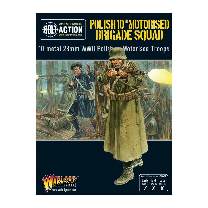 Polish 10th Motorised Brigade Squad. Bolt Action. WARLORD GAMES WGB-PI-03