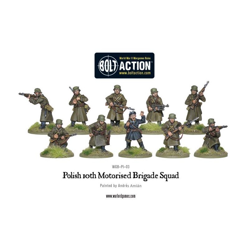 Polish 10th Motorised Brigade Squad. Bolt Action. WARLORD GAMES WGB-PI-03