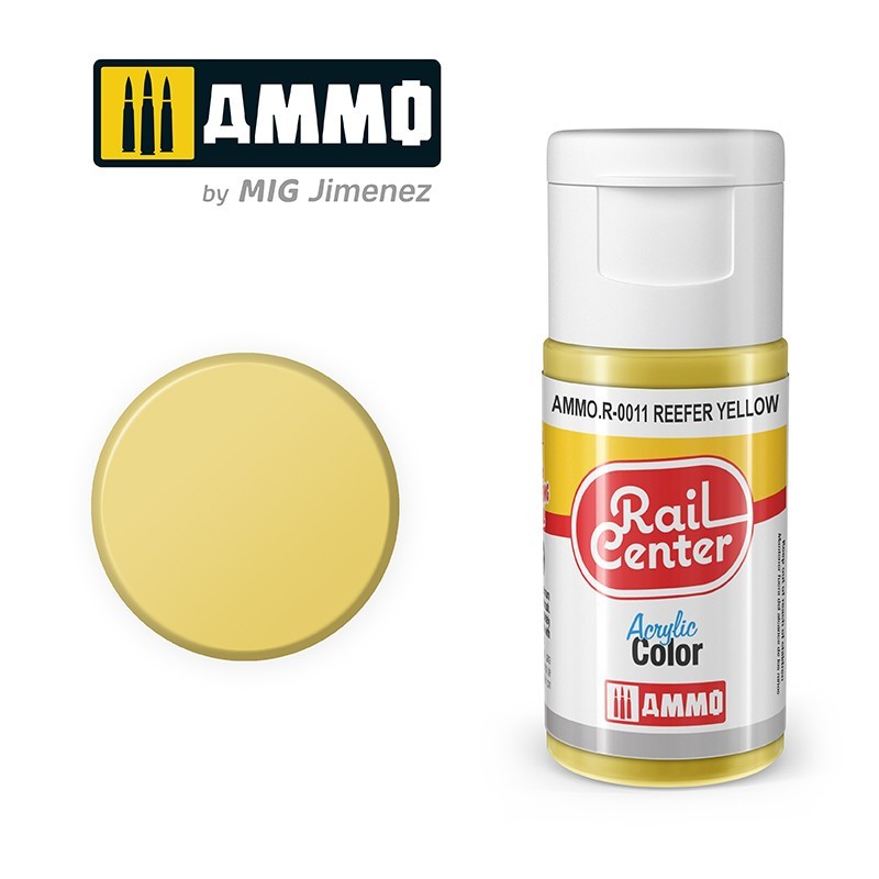 AMMO MIG JIMENEZ R-0011 Reefer yellow, 15 ml. Rail Center, Tools ans ...