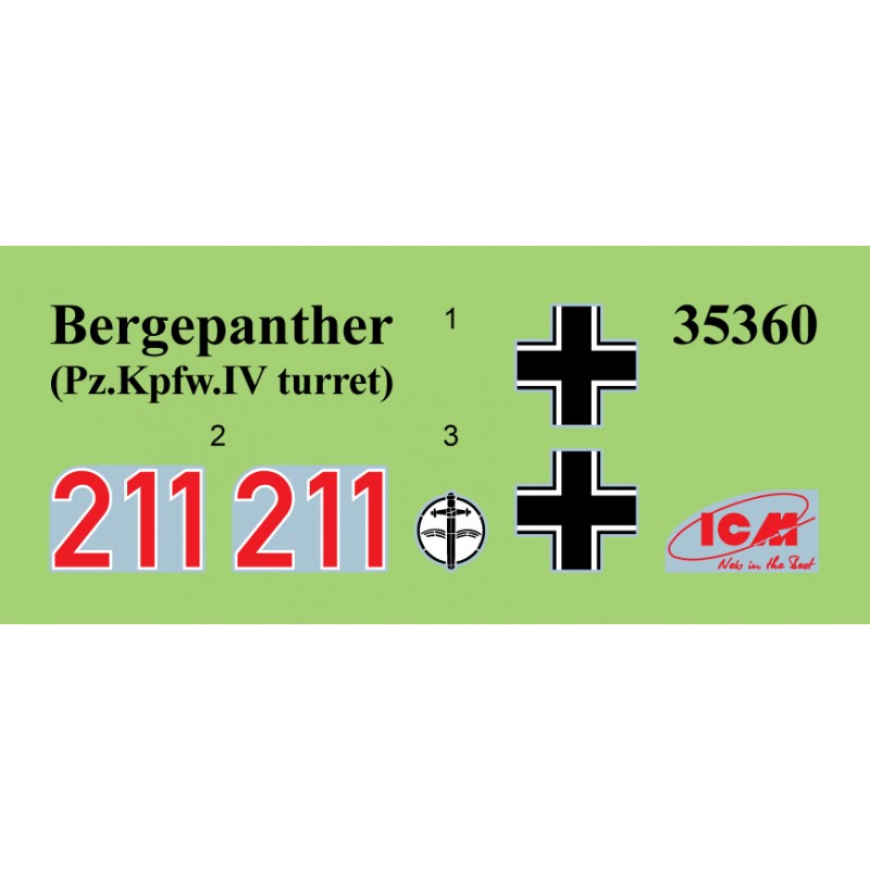 ICM 35360 Bergepanther With Pz.Kpfw.IV Turret, Maquetas - Militar ...
