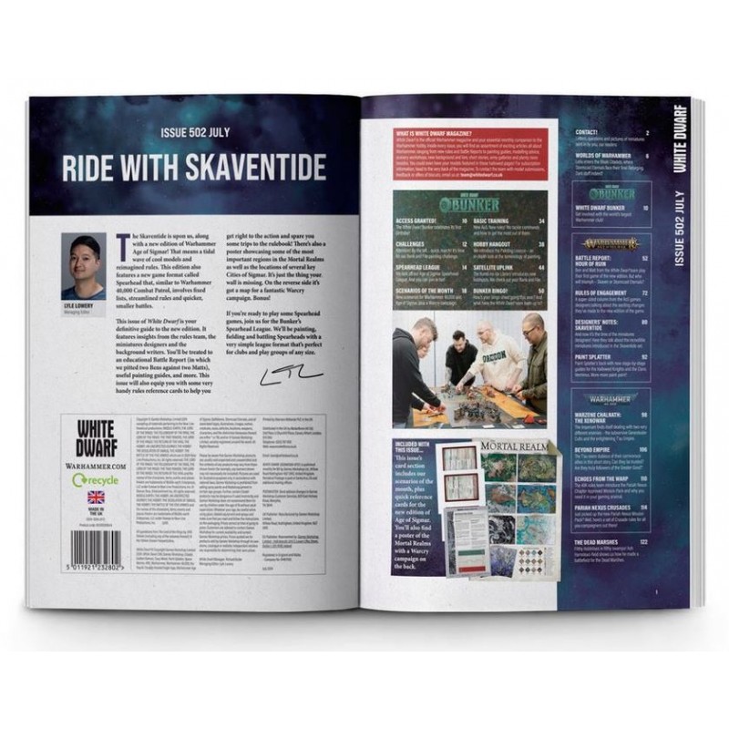 GAMES WORKSHOP Número 502 de la revista White Dwarf. Julio 2024, Wargames y miniaturas ...