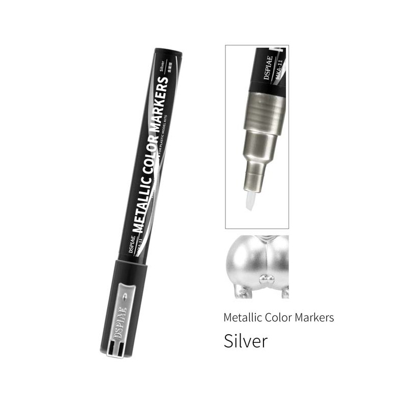 DSPIAE MKA-11 Metallic Color Marker: Plata, Pinturas y materiales ...